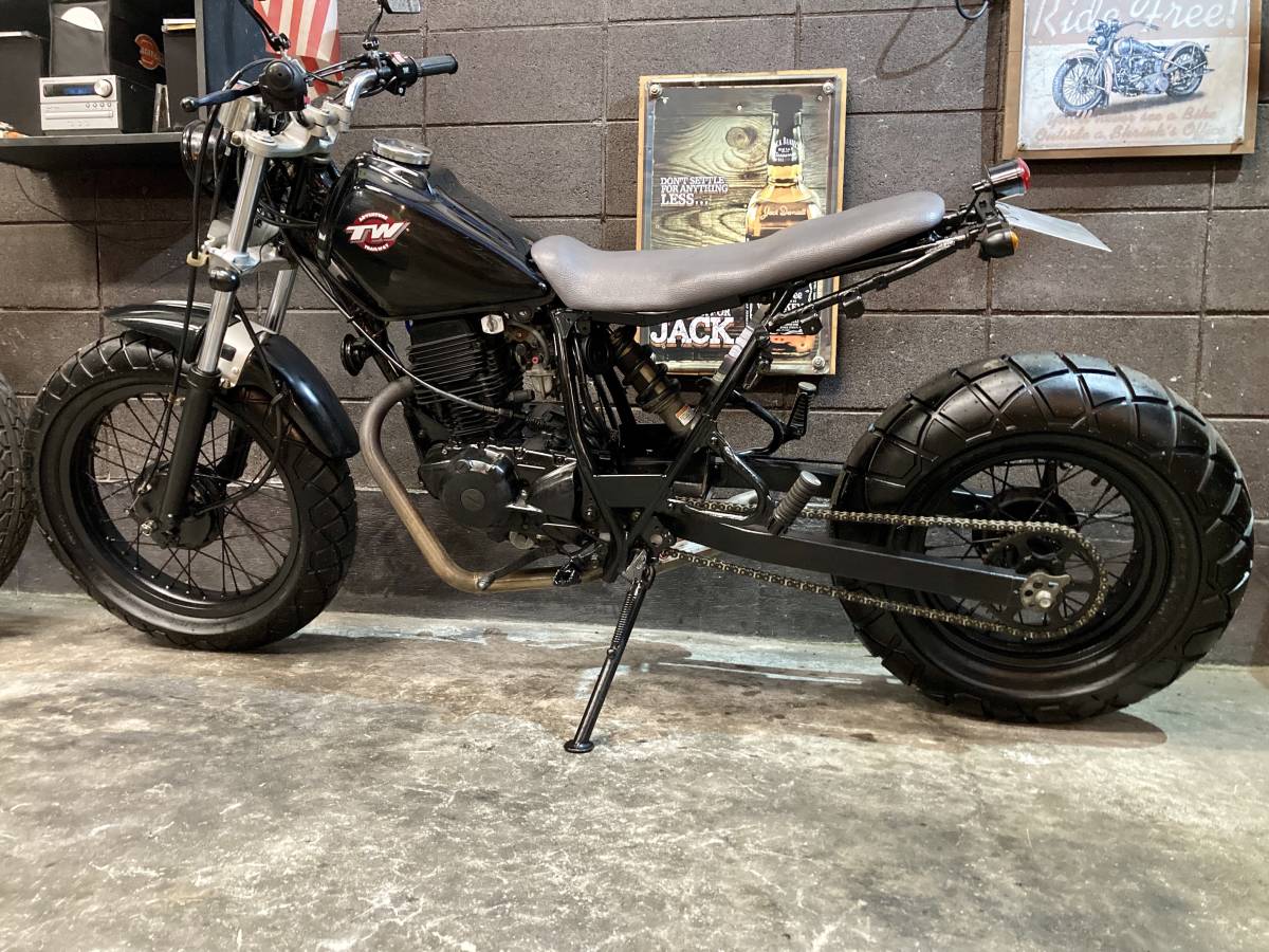 Yahoo!オークション - YAMAHA TW200 1型 ロンスイ 前後タイヤ新品 バ...