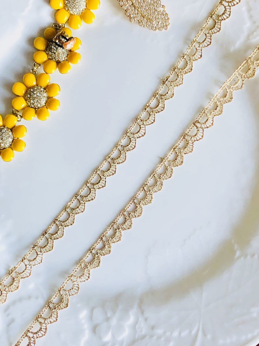 Yahoo!オークション - R457 ケミカルレース 幅1.1cm 1m