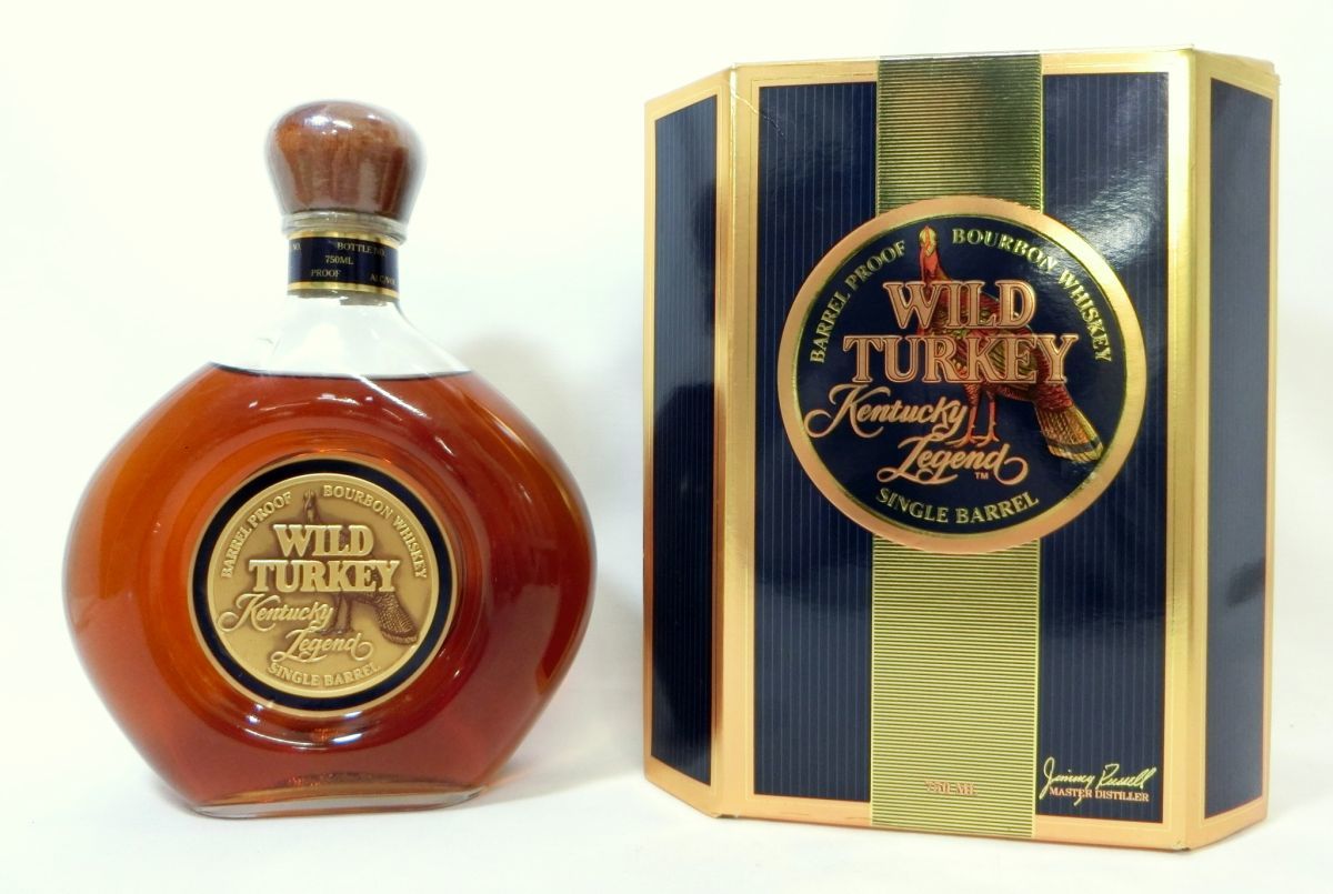 1000円スタート 酒 BOURBON WHISKEY WILD TURKEY SINGLE BARREL KENTUCKY 750ml バーボン ワイルドターキー 未開栓 TKI お酒 ...