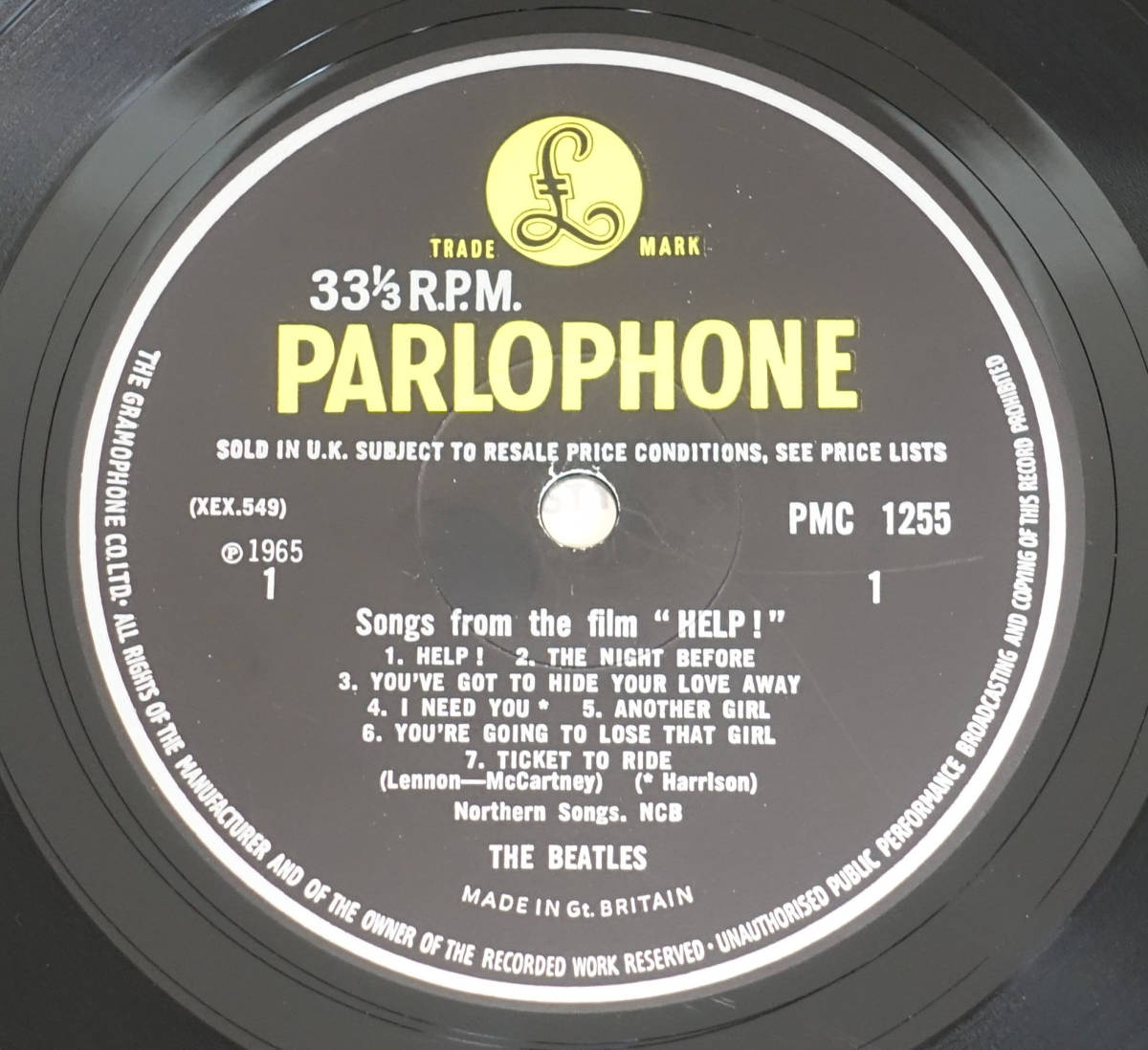 Yahoo!オークション - 極美 UK Original 初回 PMC 1255 HELP / The Bea...