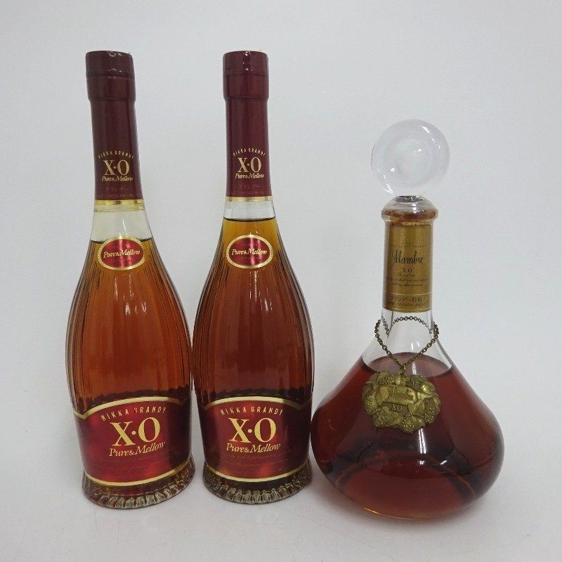 Yahoo!オークション - ブランデー ニッカ XO 3本セット 660/700ml