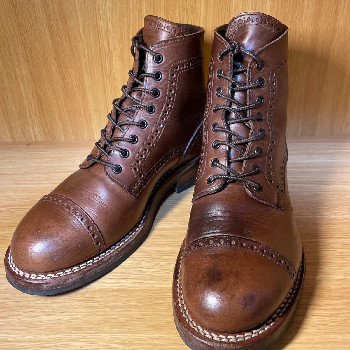 Bibian 比比昂- 希少フラットヘッドメダリオンブーツ25.5cm Bibian 比比昂- 希少フラットヘッドメダリオンブーツ25.5cm