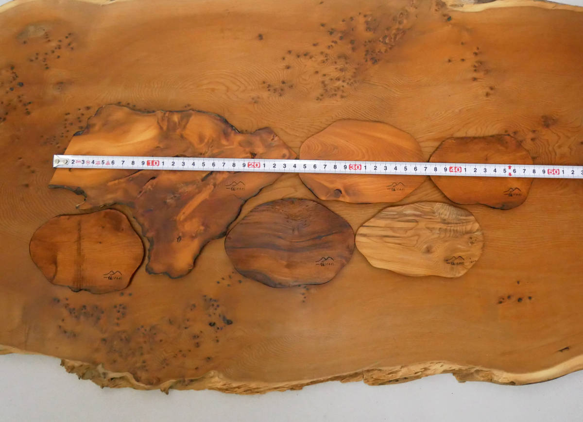 Yahoo!オークション - 【飛騨の杢工房】新作 いちい自然木 敷板 いろい...