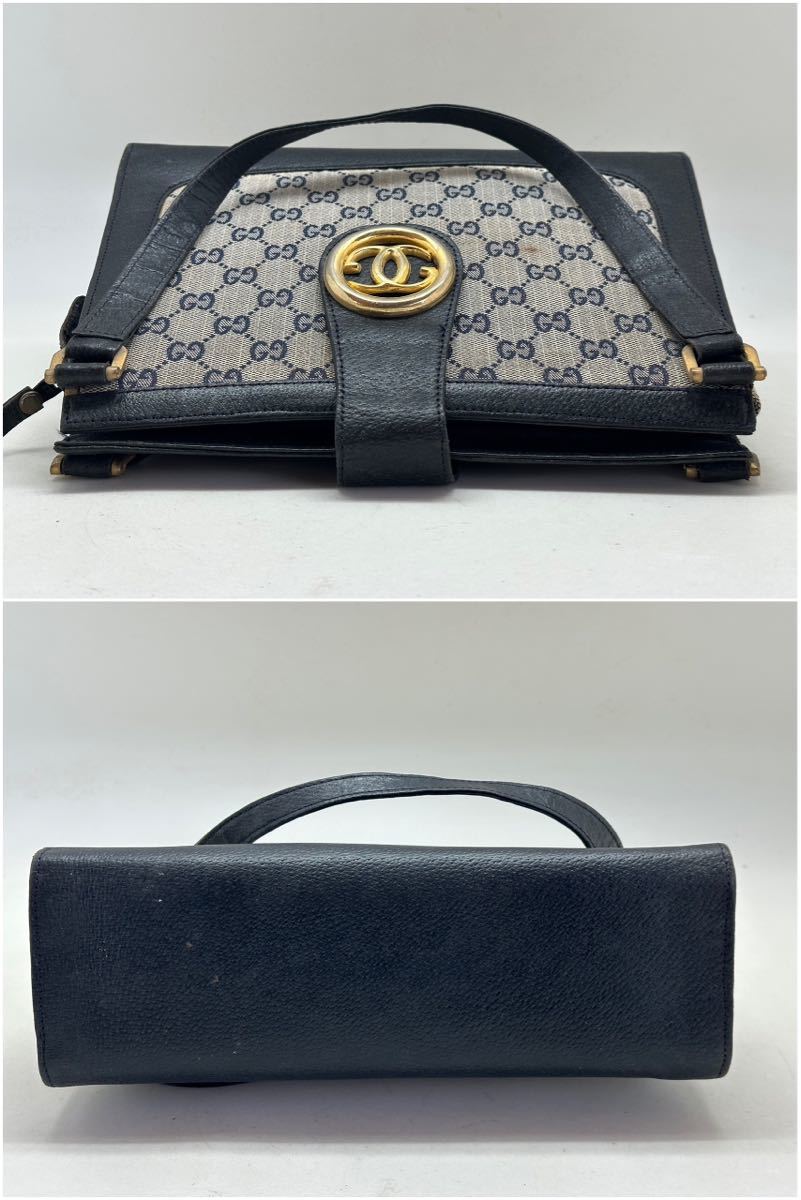 代購代標第一品牌－樂淘letao－GUCCI グッチ オールドグッチ ハンドバッグ GG柄 一部シミあり