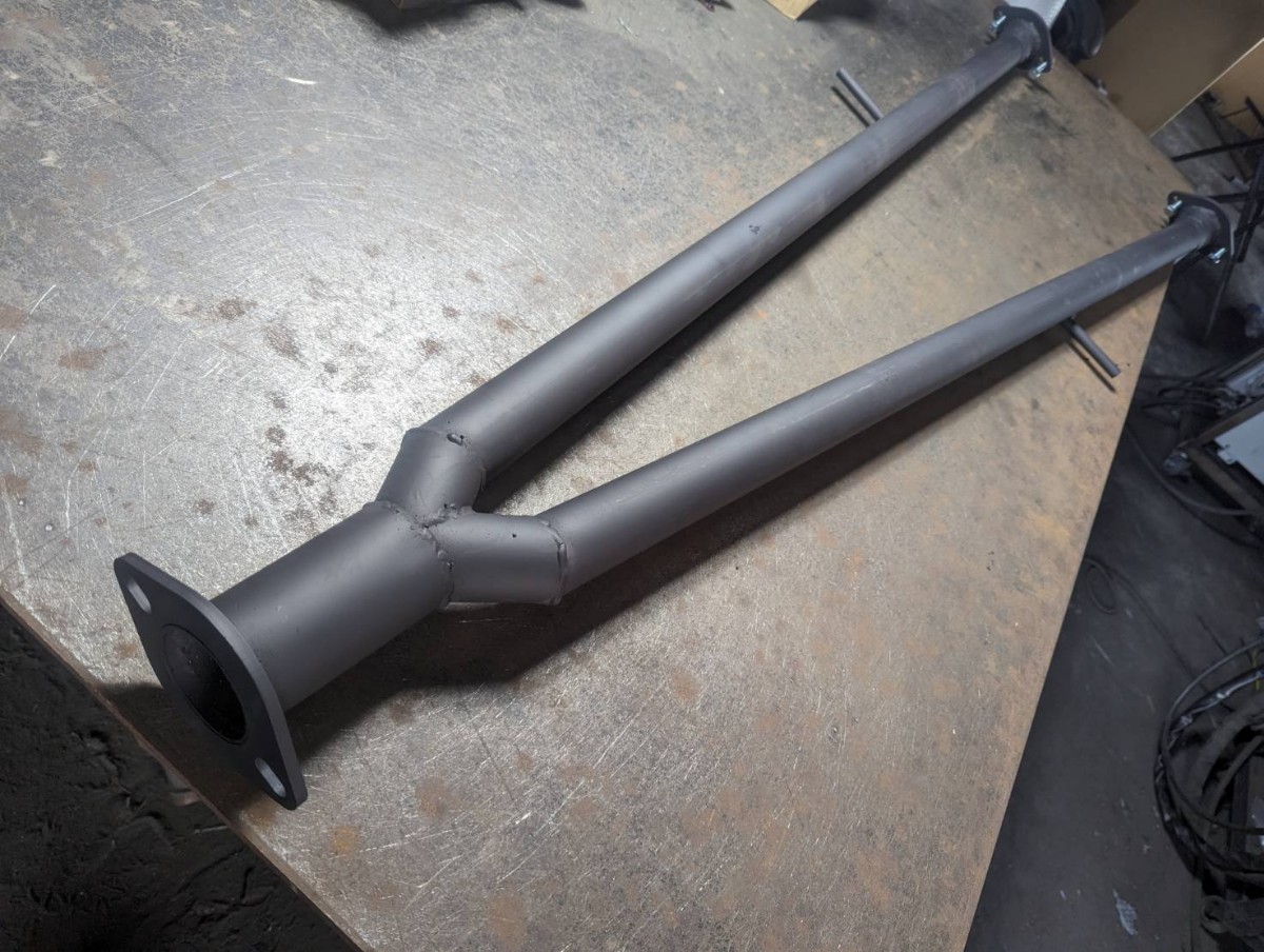 Yahoo!オークション - V37スカイライン オリジナル中間ストレートマフ...