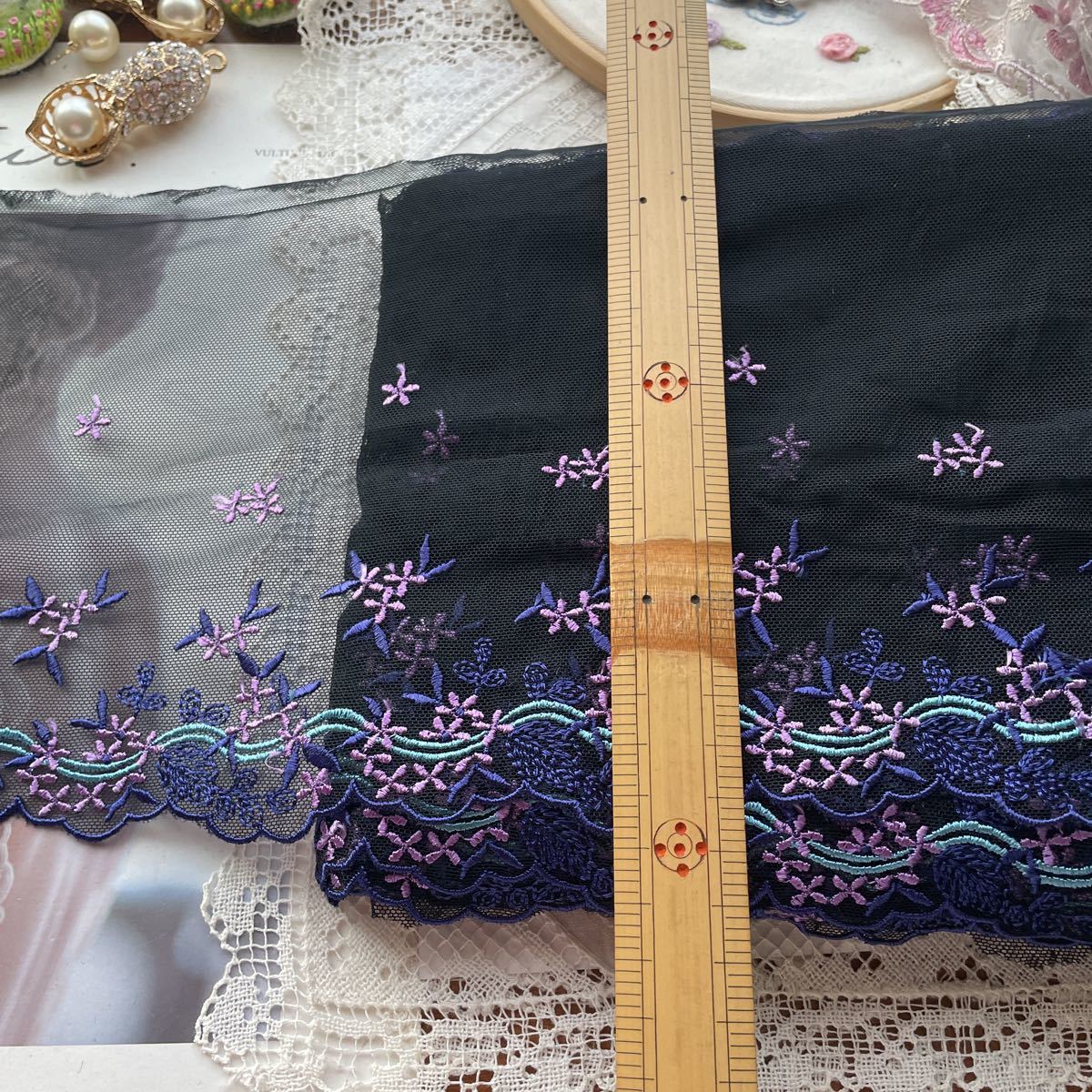 Yahoo!オークション - 1m チュールレース D1-2