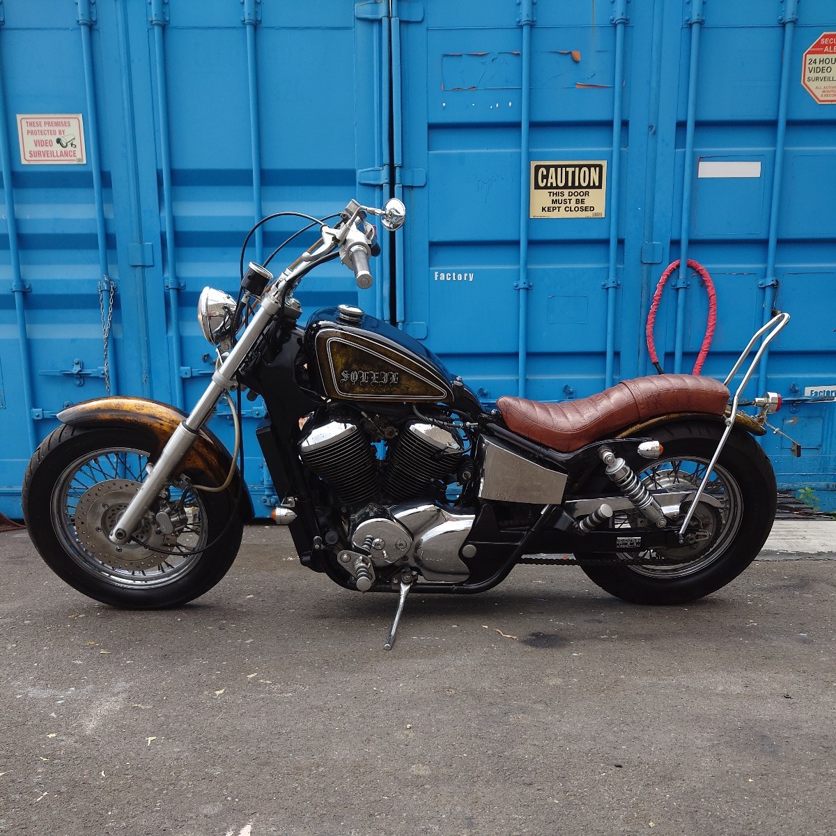 Yahoo!オークション - 【動画有】シャドウ400 NC34 カスタム FRPタンク...