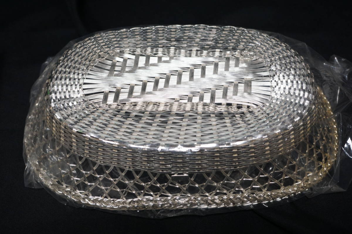 Yahoo!オークション - 【BA7】 銀座WAKO 銀製の篭