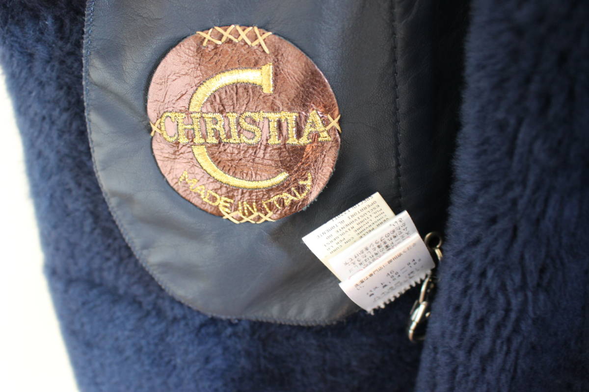 Yahoo!オークション - E109 高級 CHRISTIA クリスティア 羊革 ムートン...