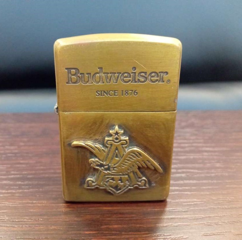 #3404A ZIPPO/ジッポー/Budweiser/火花確認済 ジッポー ガスライター バドワイザー ゴールド 品 喫煙具 現状渡し(その他)｜売買されたオークション情報、yahooの商品 ...
