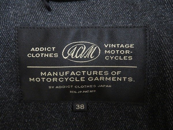 3J2185/未使用品ADDICT CLOTHES ホースハイドレザーカーコート 3J2185/未使用品ADDICT CLOTHES ホースハイドレザーカーコート