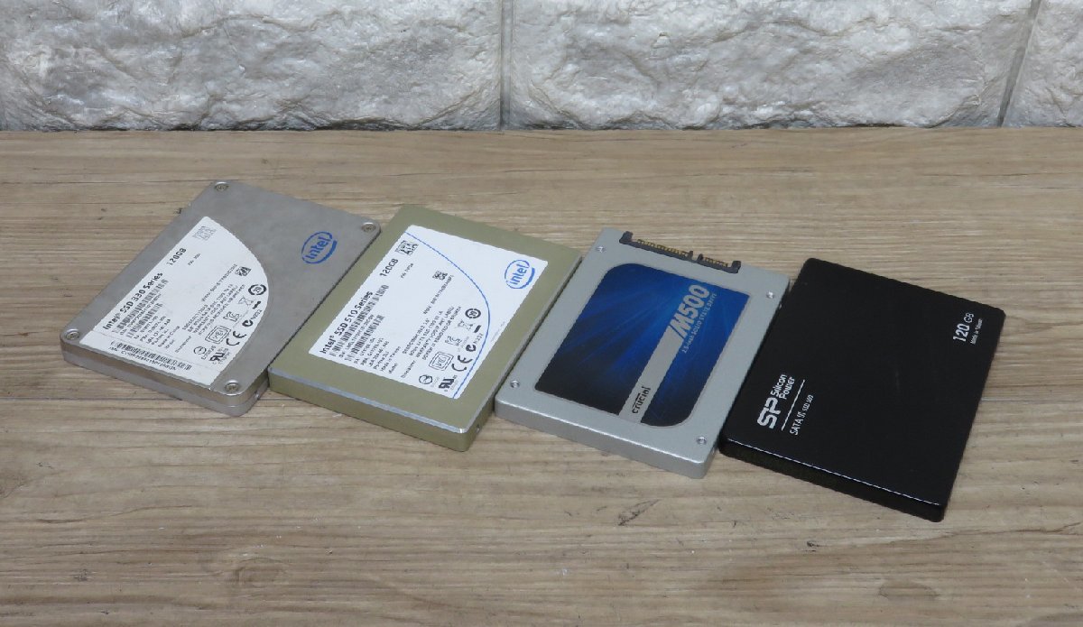 Yahoo!オークション - ≪中古品≫SSD INTELいろいろ 120G x4種[t23110...