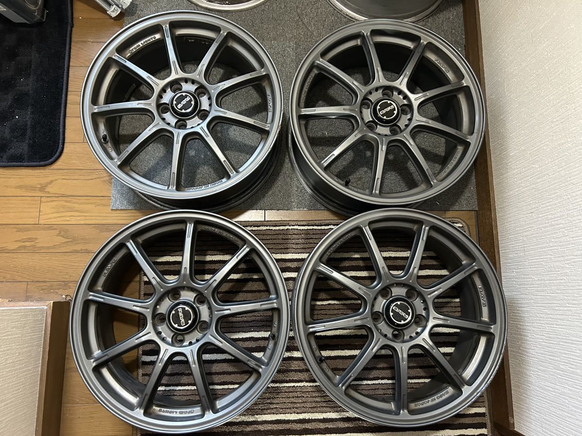 Yahoo!オークション - レイズ グラムライツ 57G 17×7J +50 PCD100 5H ...