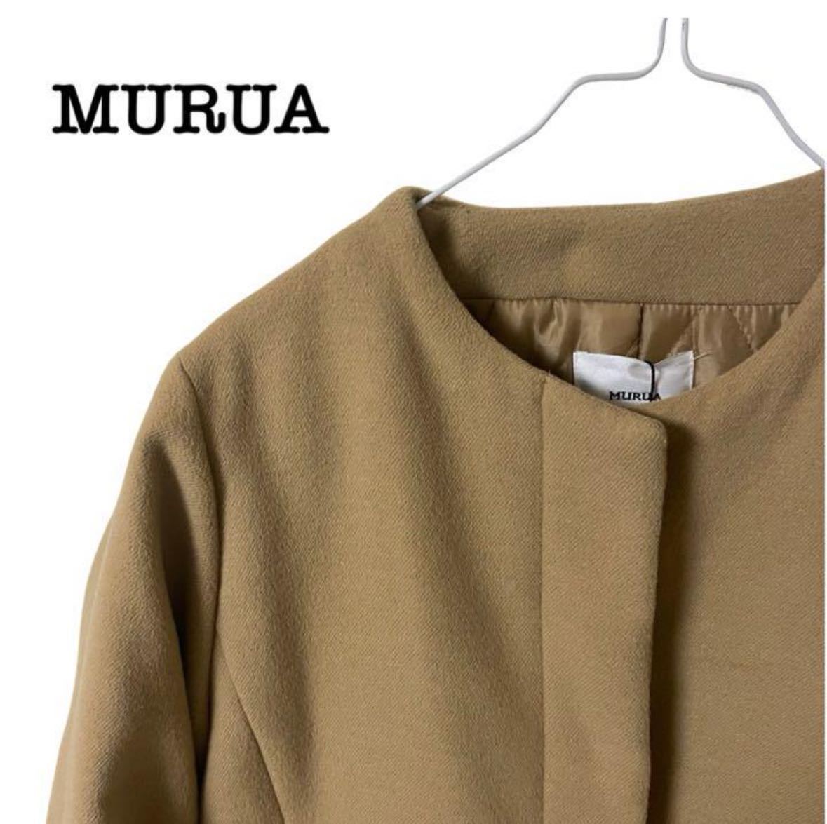 Yahoo!オークション - 1円〜 新品 MURUA ムルーア コート キルティング...