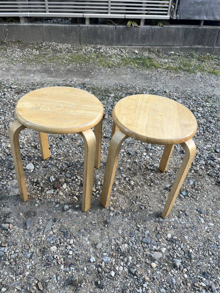 D 45 おしゃれ スタッキングチェア 丸椅子 2脚セット コンパクト ナチュラル 北欧 ウッドチェア 木製(スツール)｜売買されたオークション情報、yahooの商品情報をアーカイブ公開 ...