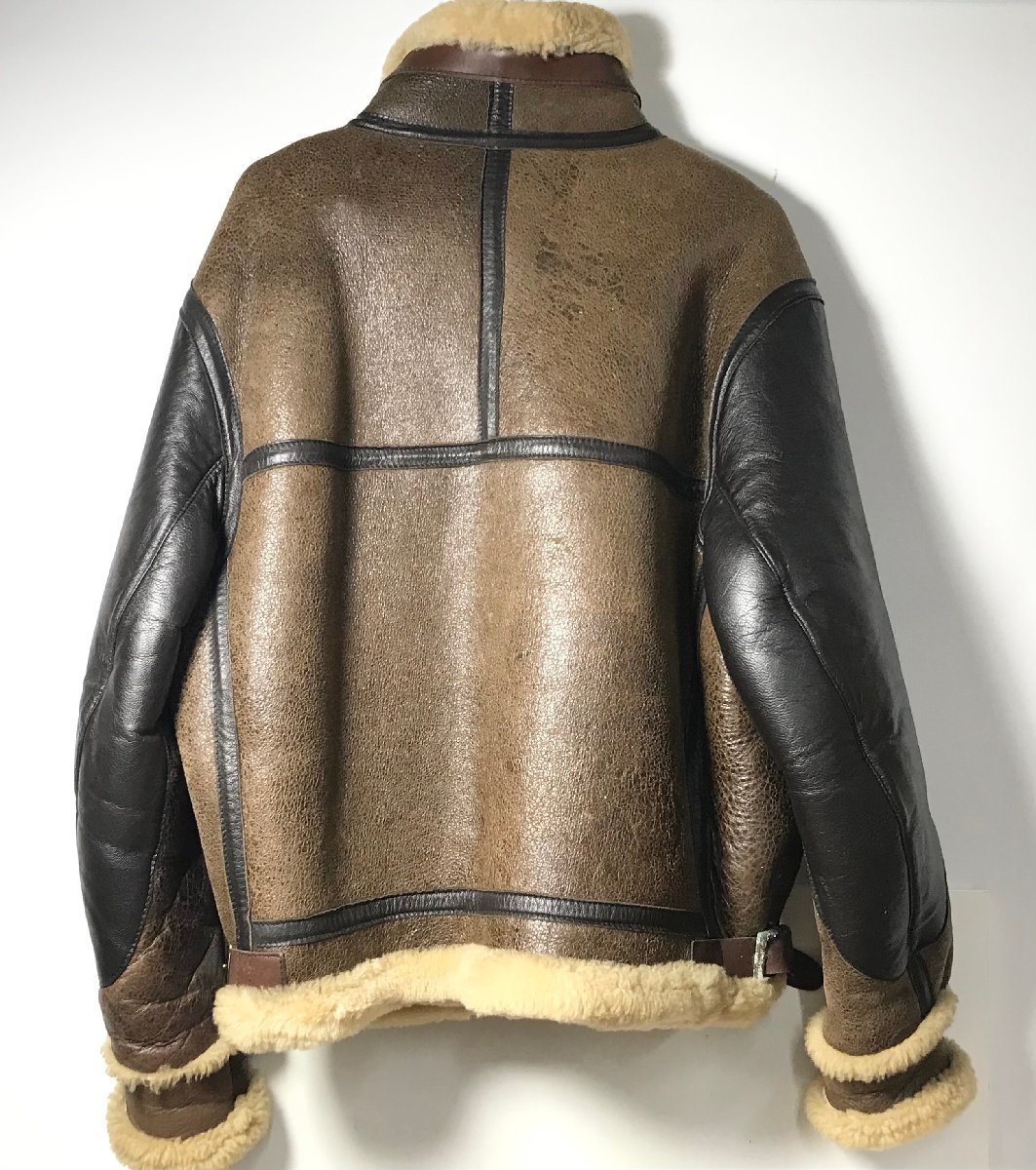 日本代購代標第一品牌【樂淘letao】－GOLDEN BEAR ゴールデンベア レザージャケット ブルゾン オールド ビンテージ ムートン ボンバー フライト メンズ ブラウン系