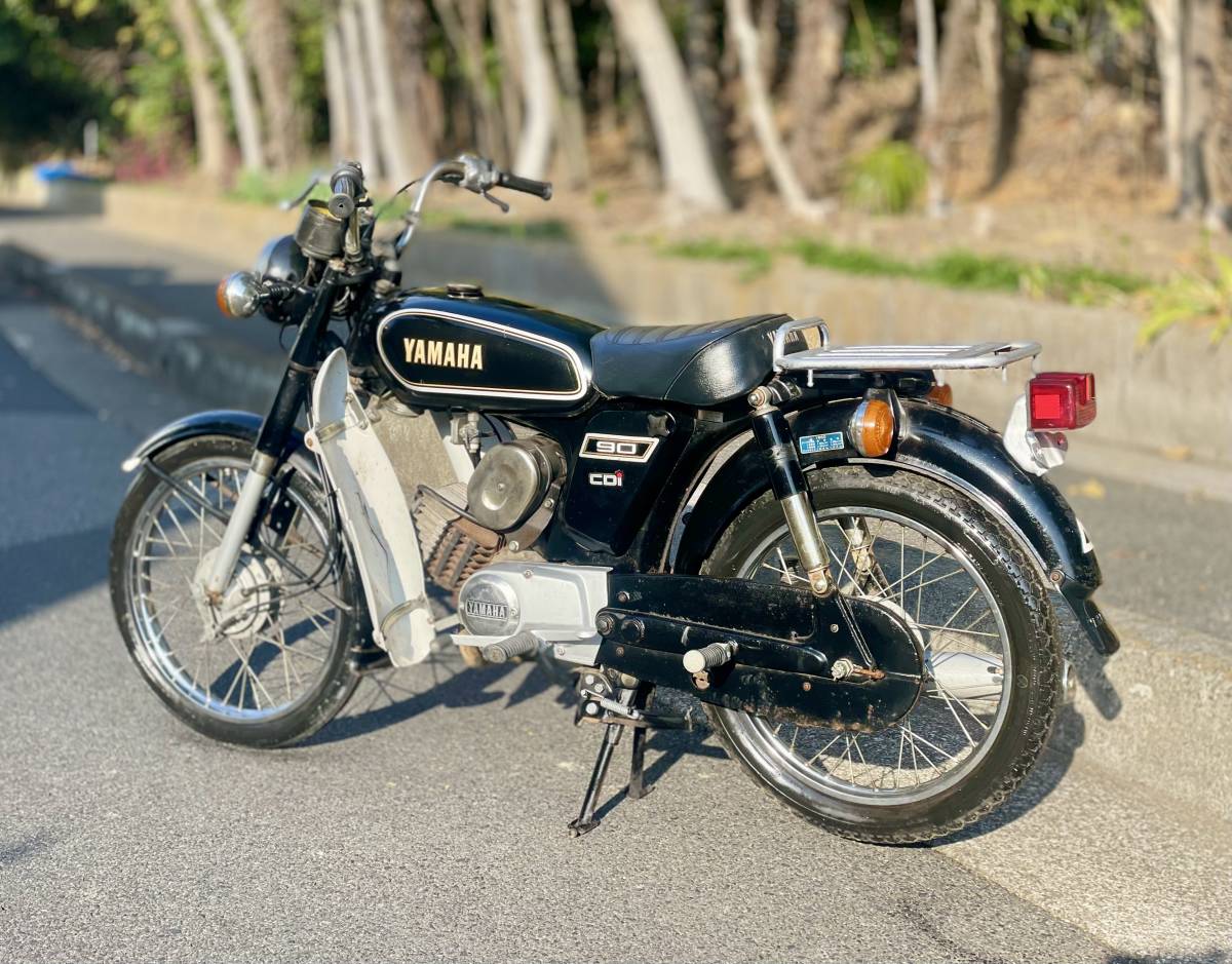 Yahoo!オークション - ヤマハ YB90 H3 7147km 実働 書類有 1980年 下取...