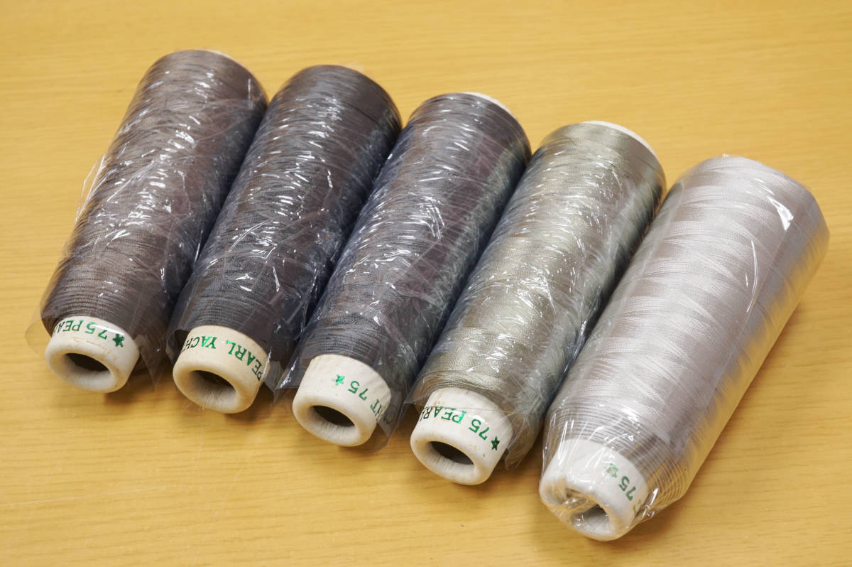 Yahoo!オークション - パールヨット工業用刺繍ミシン糸75d/2 新品/使用...