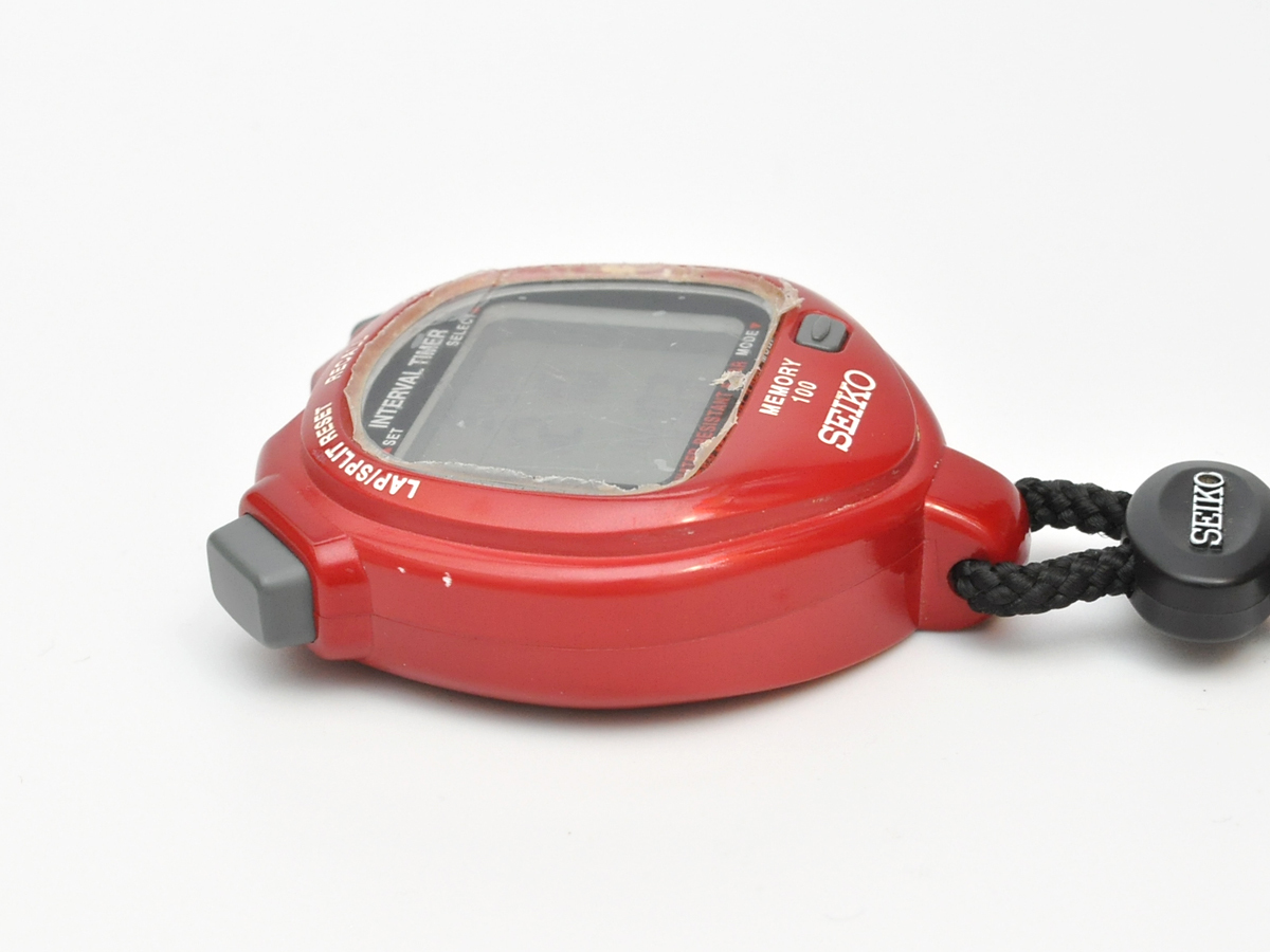 Yahoo!オークション - SEIKO 「 S057-4000 」 ストップウォッチ 赤 セ...