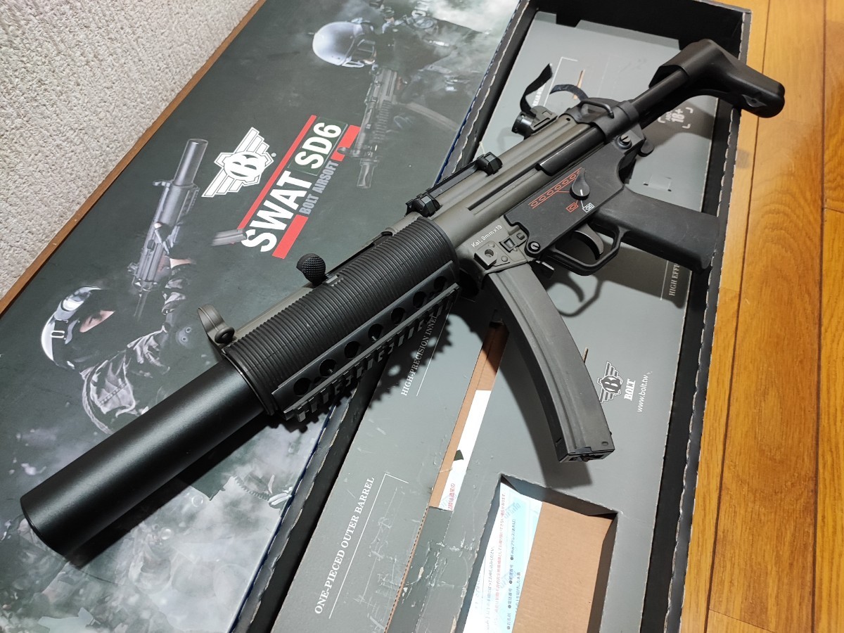 Yahoo!オークション - BOLT AIRSOFT MP5 SD6 電動ガン 電動ブローバッ...