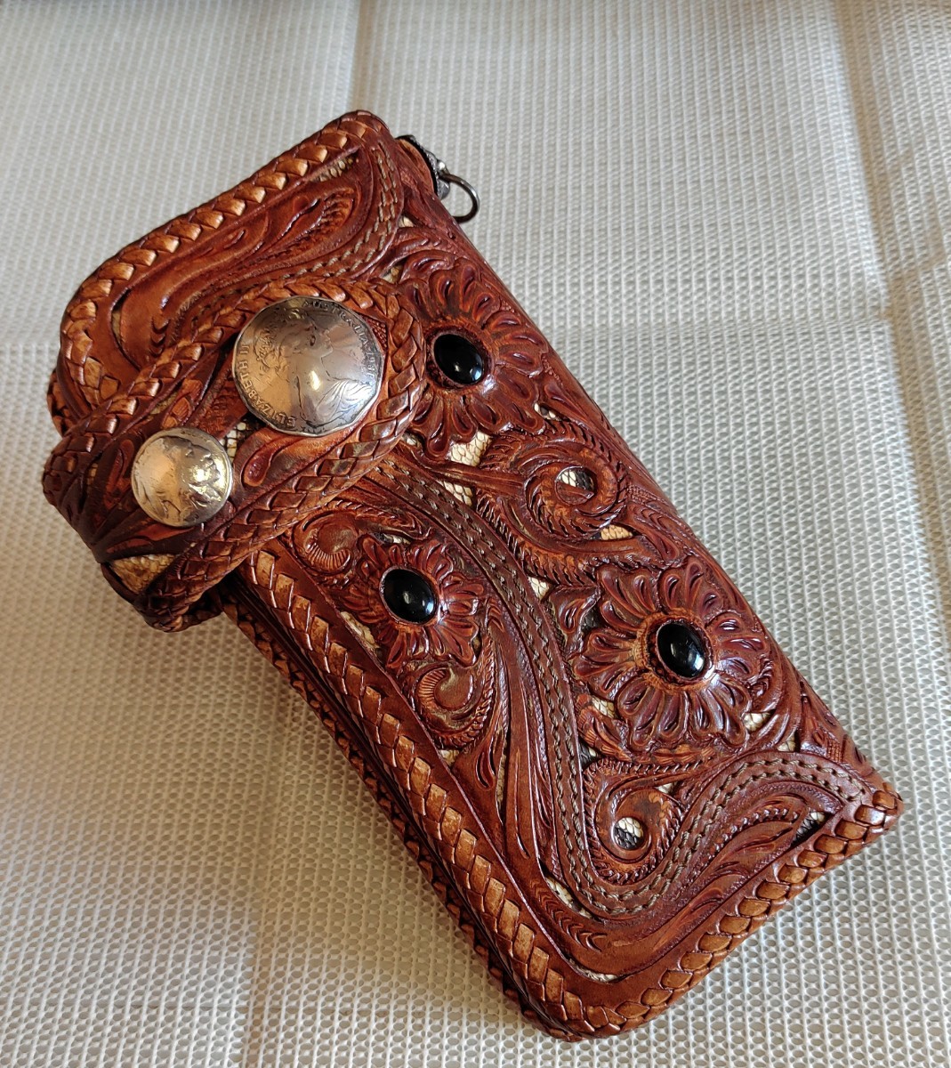 Yahoo!オークション - GODANE ゴダン カービングウォレット ライダース...