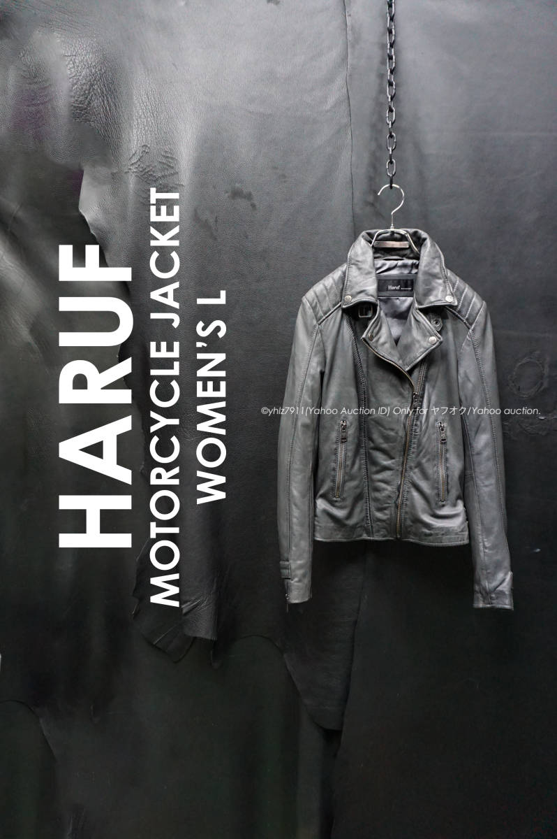 Yahoo!オークション - Haruf 羊革 レディース パテッドラ イダースジャ...