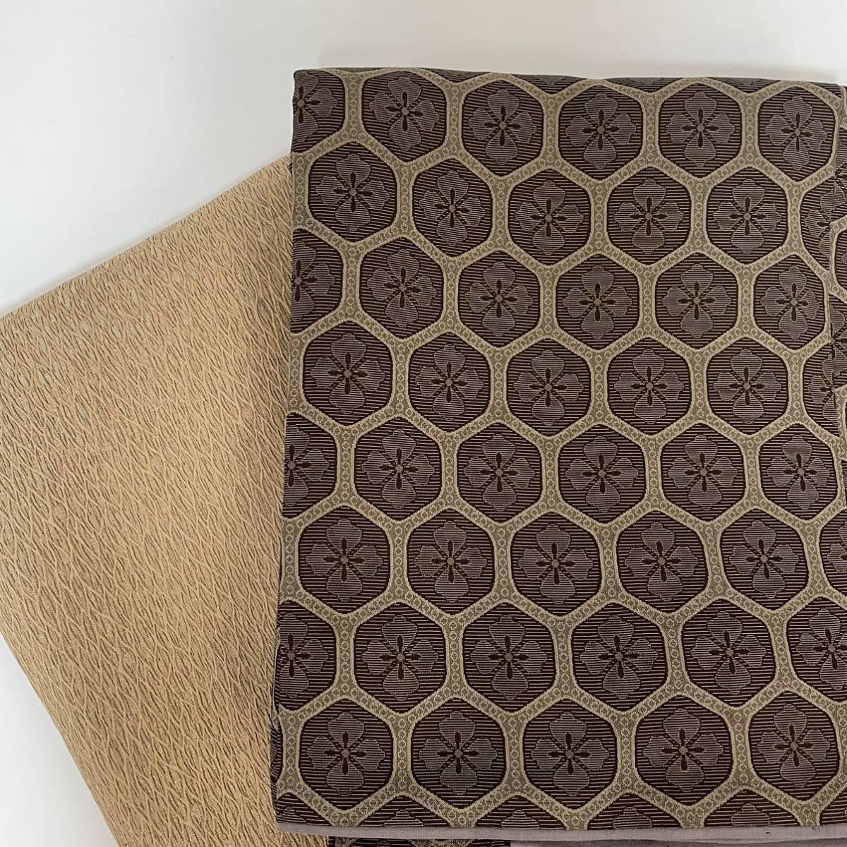 Yahoo!オークション - 【Wellriver】茶色系 小紋 10枚まとめ 良柄 おし...