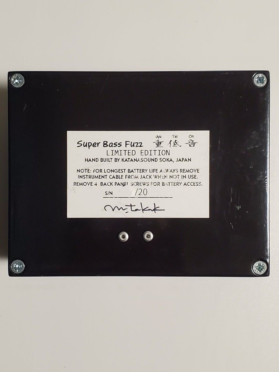 KATANASOUND Super Bass Fuzz 重低音 Black Limited|Yahoo KATANASOUND Super Bass Fuzz 重低音 Black Limited|Yahoo