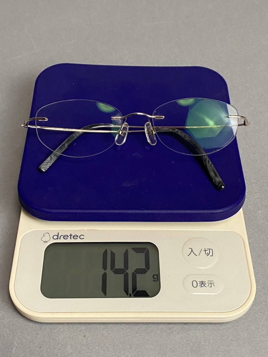 Yahoo!オークション - SN146 K14刻 総重量 約14.2g 度付きメガネ TJ-10...