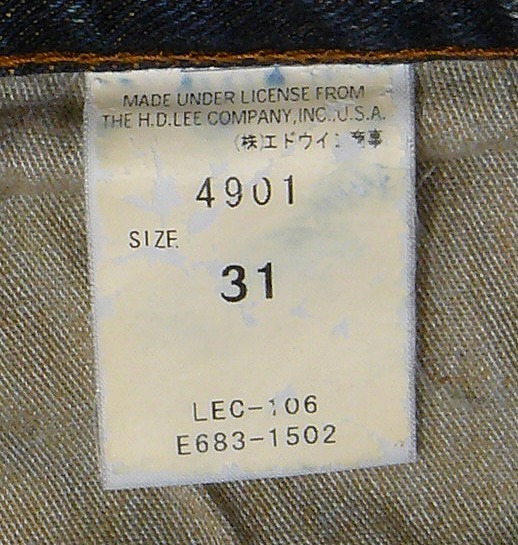 Yahoo!オークション - Lee リー メンズ デニム ジーンズ 4901 ブーツ...