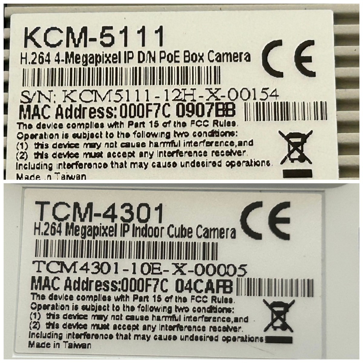 Yahoo!オークション - 8484 外観美品 ACTi 防犯カメラ TCM-4301 KCM-51...