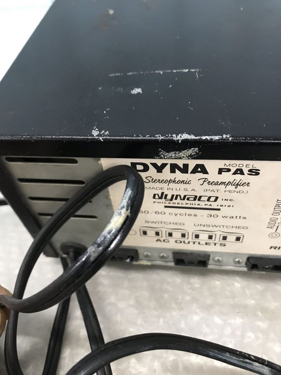 Yahoo!オークション - DYNA PAS アンプ 通電OK その他動作未確認 ボタ...