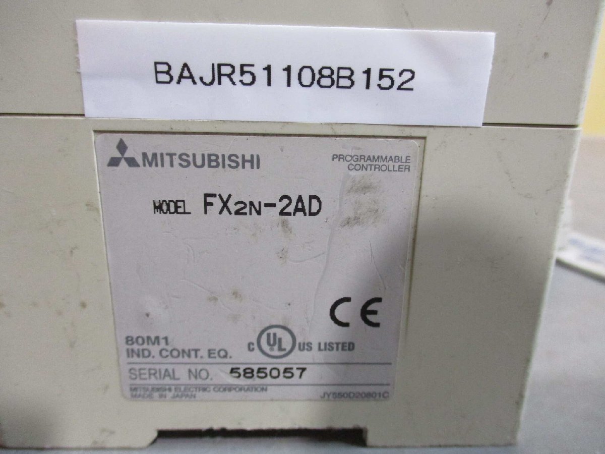 Yahoo!オークション - 中古 MITSUBISHI FX2N-2AD/FX2N-CNV-BC Module
