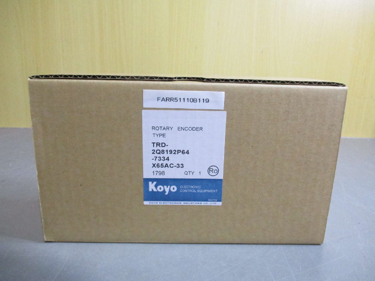 Yahoo!オークション - 新古 KOYO ROTARY ENCODER TRD-2Q8192P64-7334 X...
