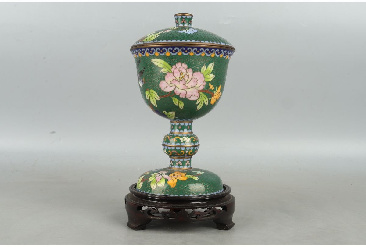 URA 中国美術/七宝花鳥文蓋物/505g/12-12-88 検索 骨董/唐物/七宝焼/小物入/花瓶/飾皿/花器(銅製)｜売買されたオークション情報、yahooの商品情報をアーカイブ公開 ...