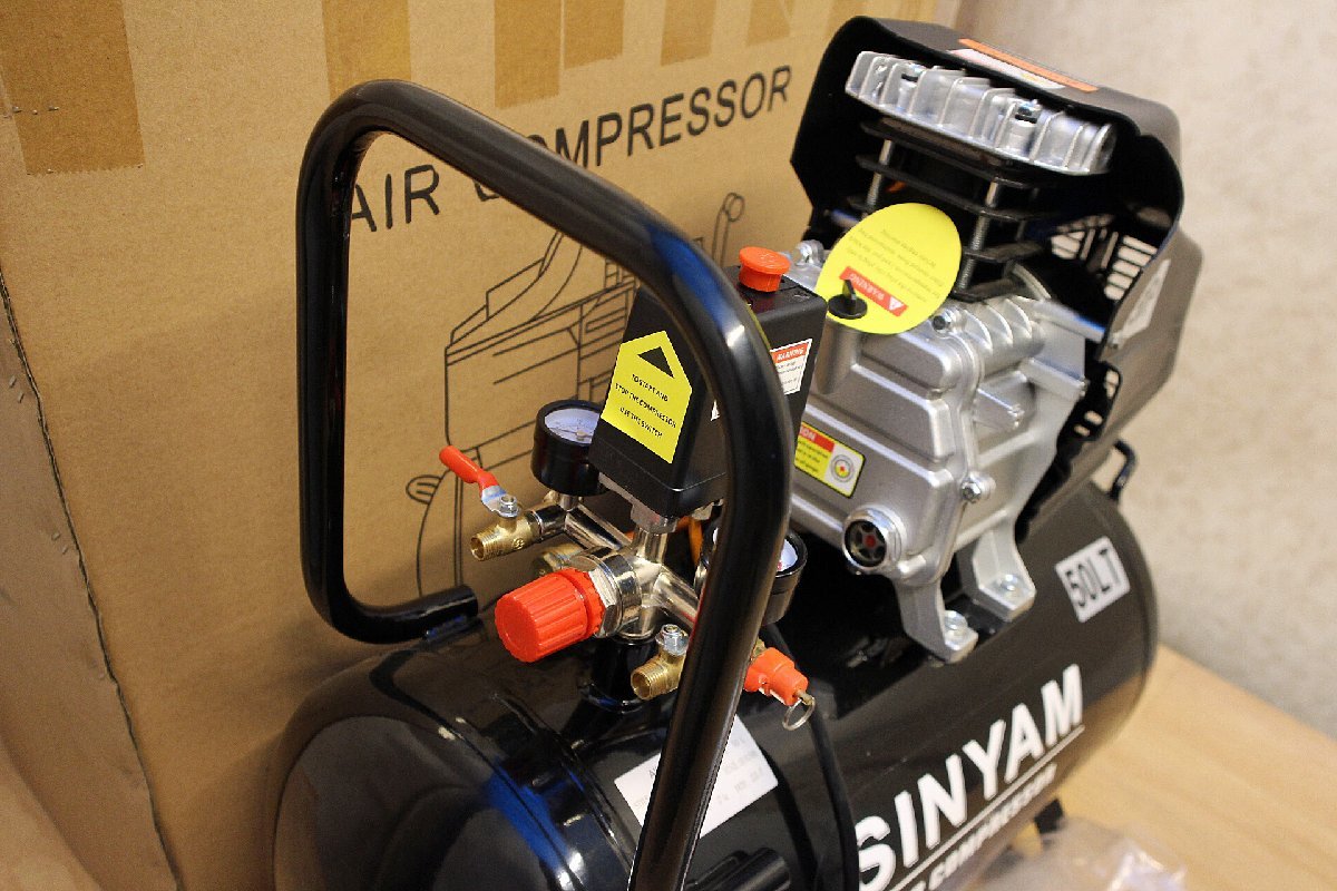 Yahoo!オークション - SINYAM エアーコンプレッサー 50LT 5HP（1242312...