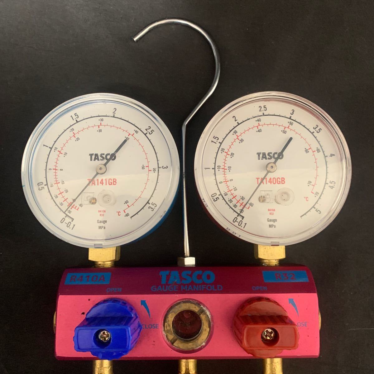 Yahoo!オークション - TASCO R410 AR32用 ボールバルブ式 ゲージマニホ...