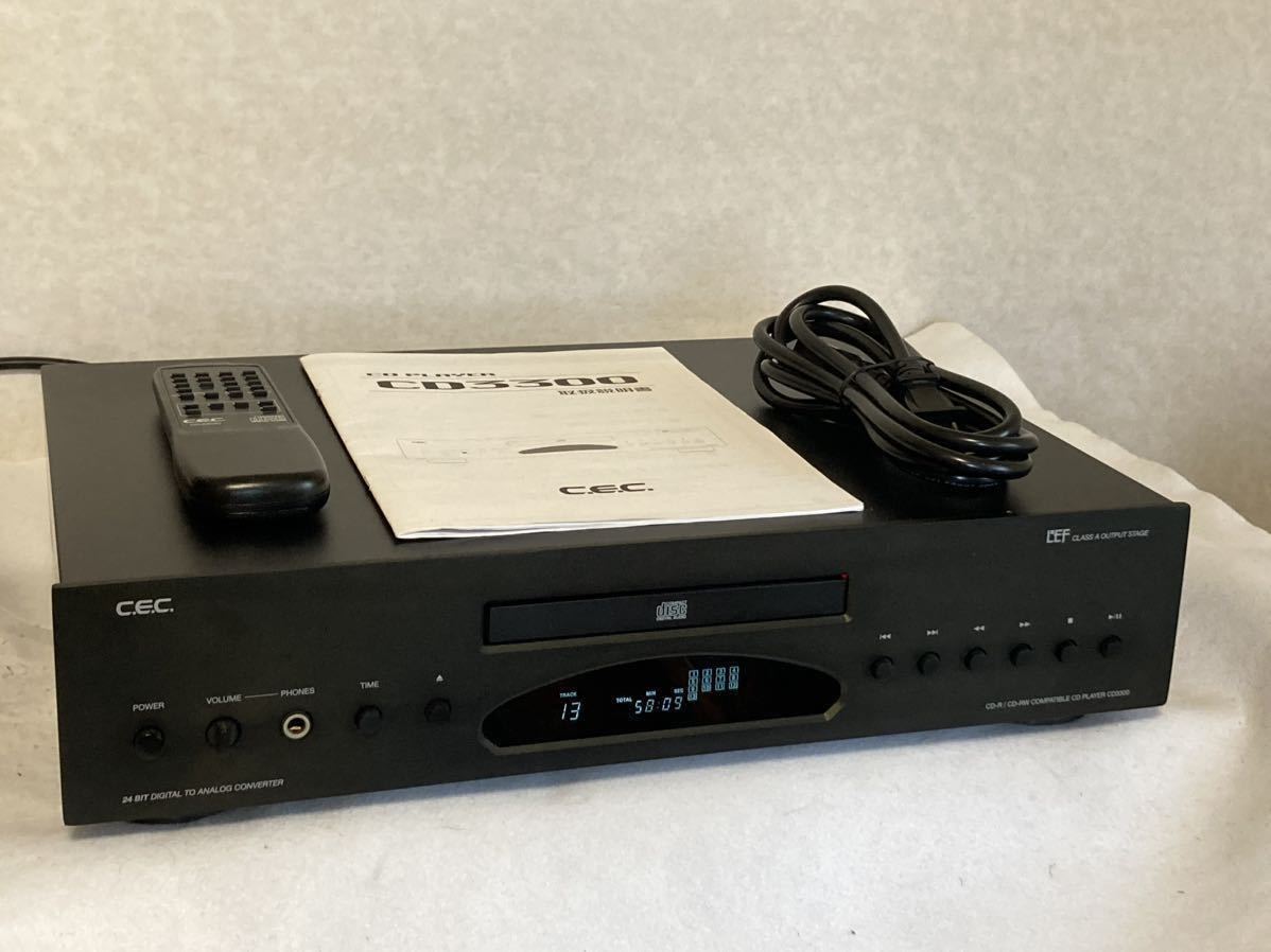 Yahoo!オークション - CEC CD3300 C.E.C. CDプレーヤー バーブラウン社...