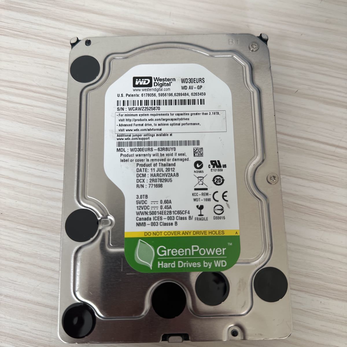 Yahoo!オークション - Z239 【動作保証/使用0時間/AVコマンド対応】WD ...