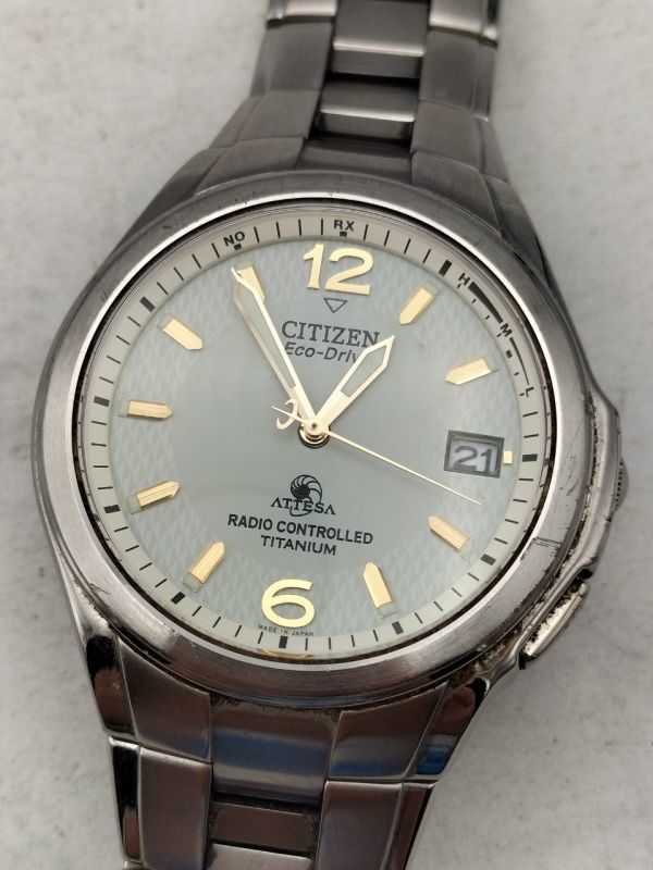 Yahoo!オークション - L92 1円～ 稼働品 シチズン CITIZEN アテッサ AT...