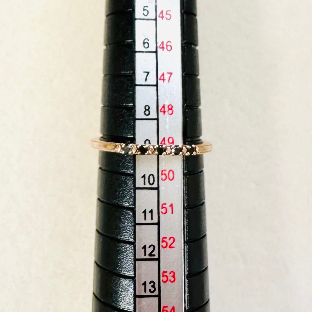 agete K10 YG ブラックダイヤモンド リング 9号 刻印 0 05ct agete K10 YG ブラックダイヤモンド リング 9号 刻印 0 05ct