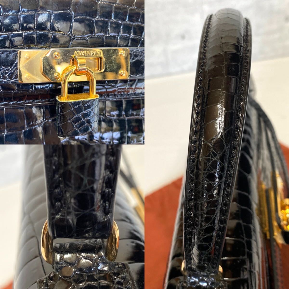 良品 KWANPEN クワンペン 最高級 シャイニングクロコダイル 本革 良品 KWANPEN クワンペン 最高級 シャイニングクロコダイル 本革