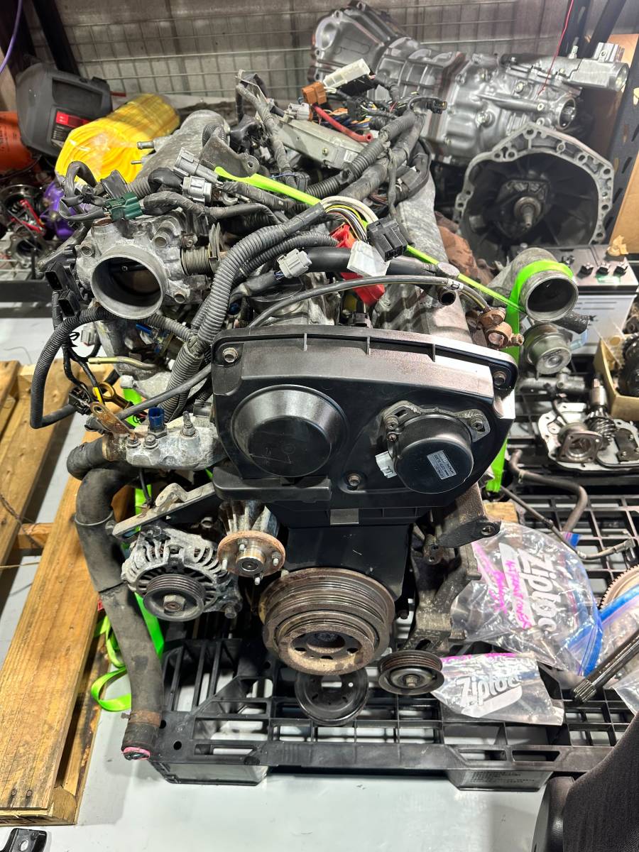 Yahoo!オークション - ER34 RB25DE エンジン本体+ターボ SKYLINE RB25 ...