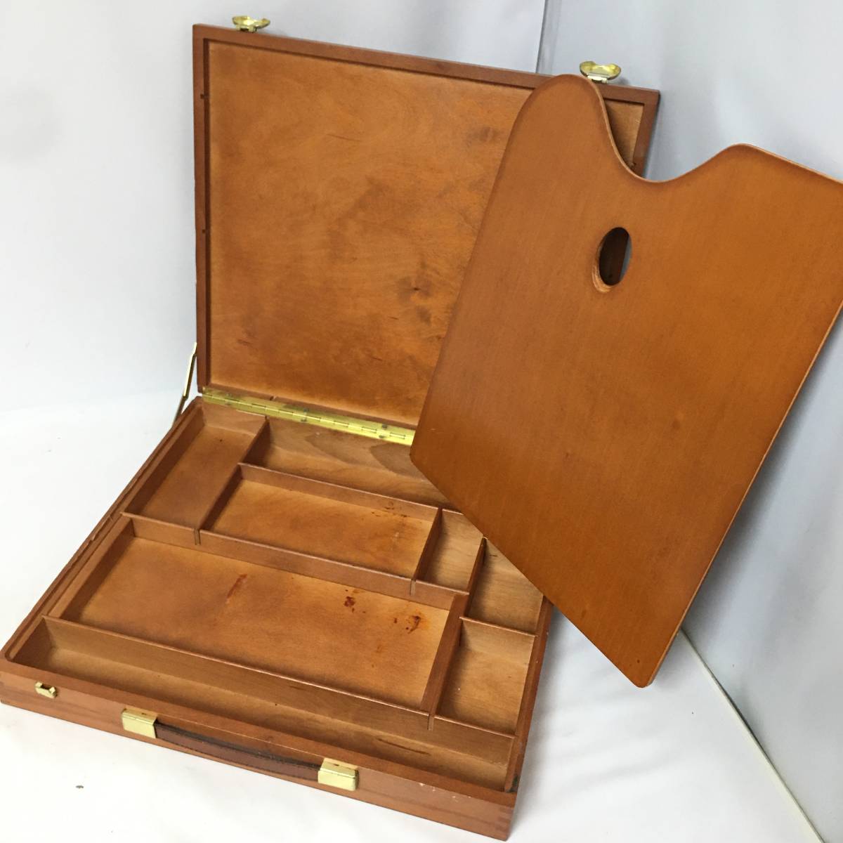 KI25/79 油絵具 画材 まとめて 油彩絵具 大量 セット 油絵の具 道具 絵の具 holbein ホルベイン REMBRANDT 収納 木製 ケース 筆洗器(その他)｜売買された ...