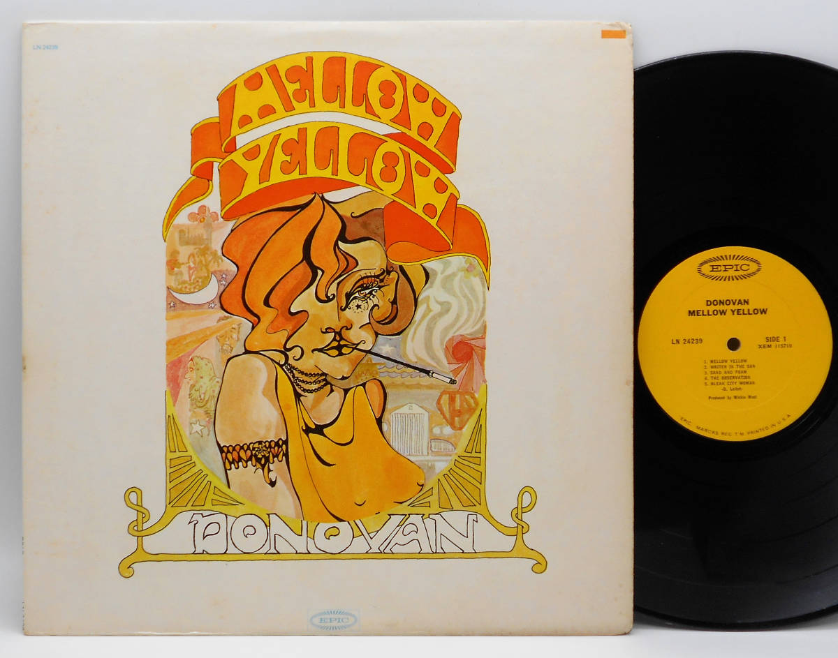 Yahoo!オークション - US ORIG MONO LP DONOVAN/Mellow Yellow 1967年...