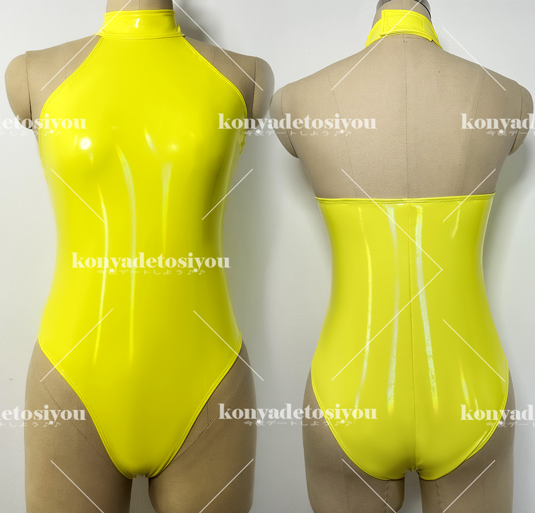 Yahoo!オークション - LJH23047彩黄 超光沢 バックシャン ハイレグ 水...