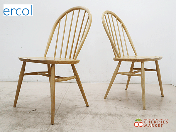 Yahoo!オークション - 展示品 ERCOL アーコール フープバックチェア 6...