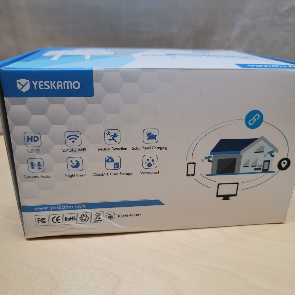 Yahoo!オークション - AZY129 YESKAMO 防犯カメラ 屋外 ソーラー 300万...