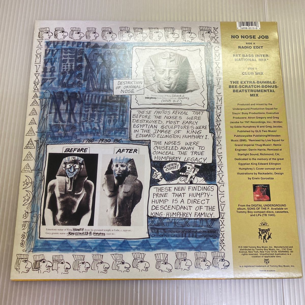 同梱可 デジタルアンダーグラウンド Digital Underground No Nose Job 12インチ TB-513(ラップ、ヒップホップ)｜売買されたオークション情報、yahooの ...