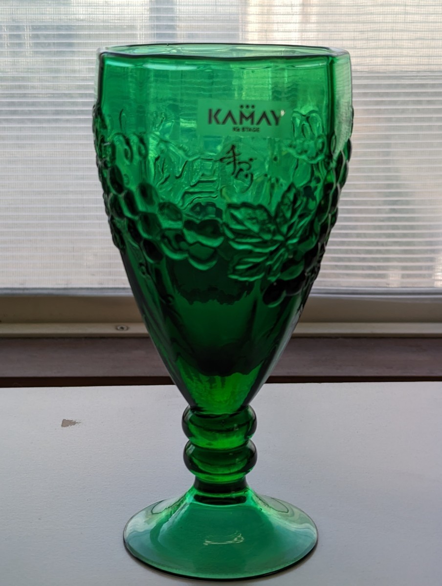 Yahoo!オークション - KAMAY カメイグラス 6点セット 手作り ぶどう柄...